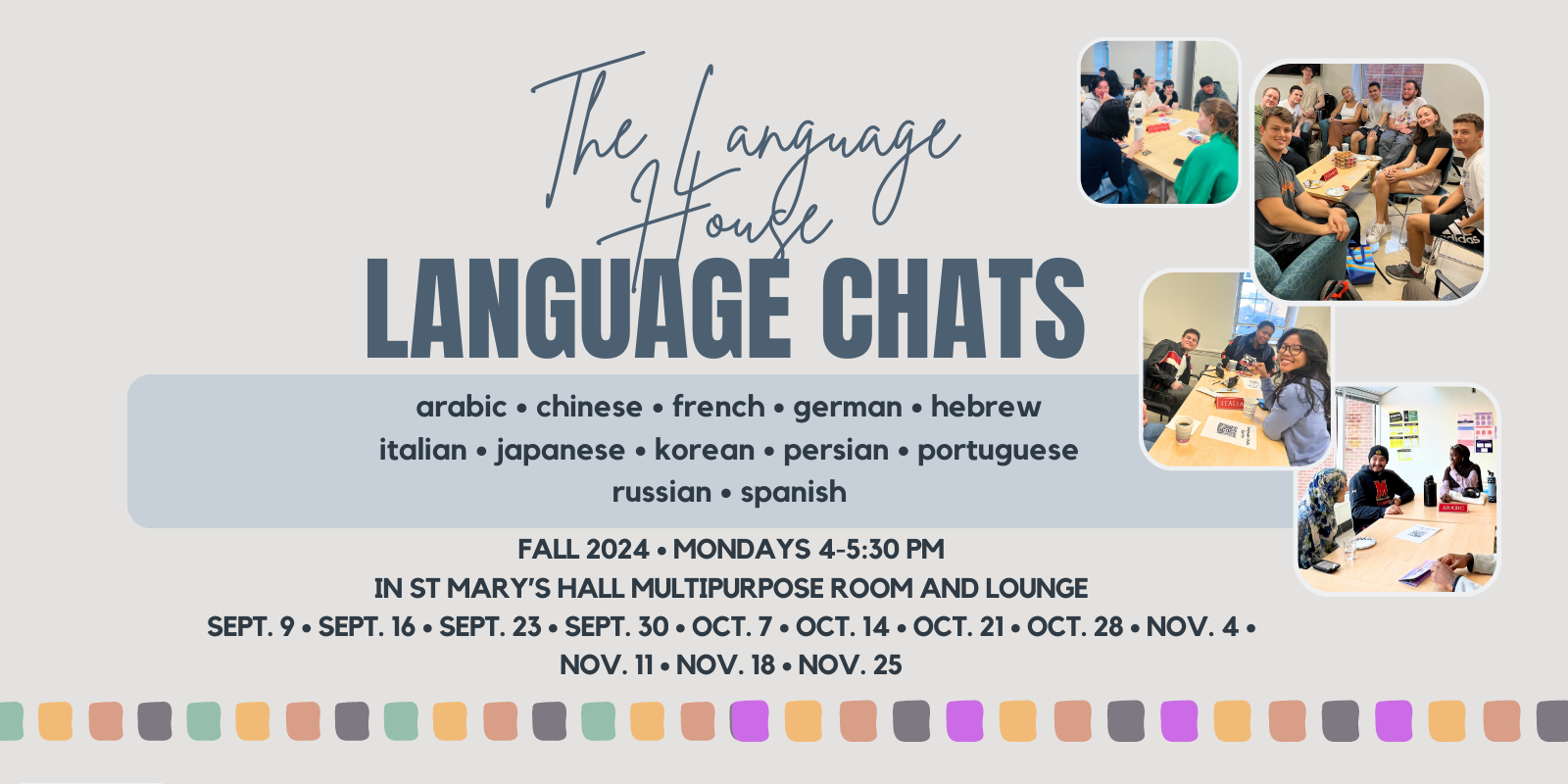 Language House Language Chats | Maryland Global